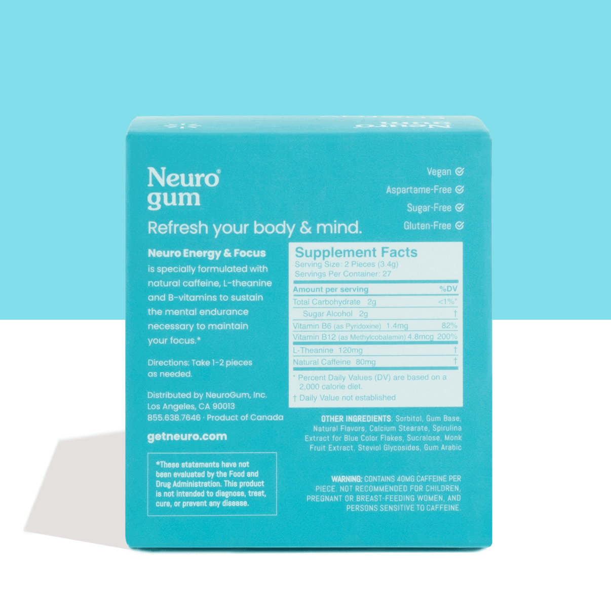 Energy & Focus Gum – Neuro Europe